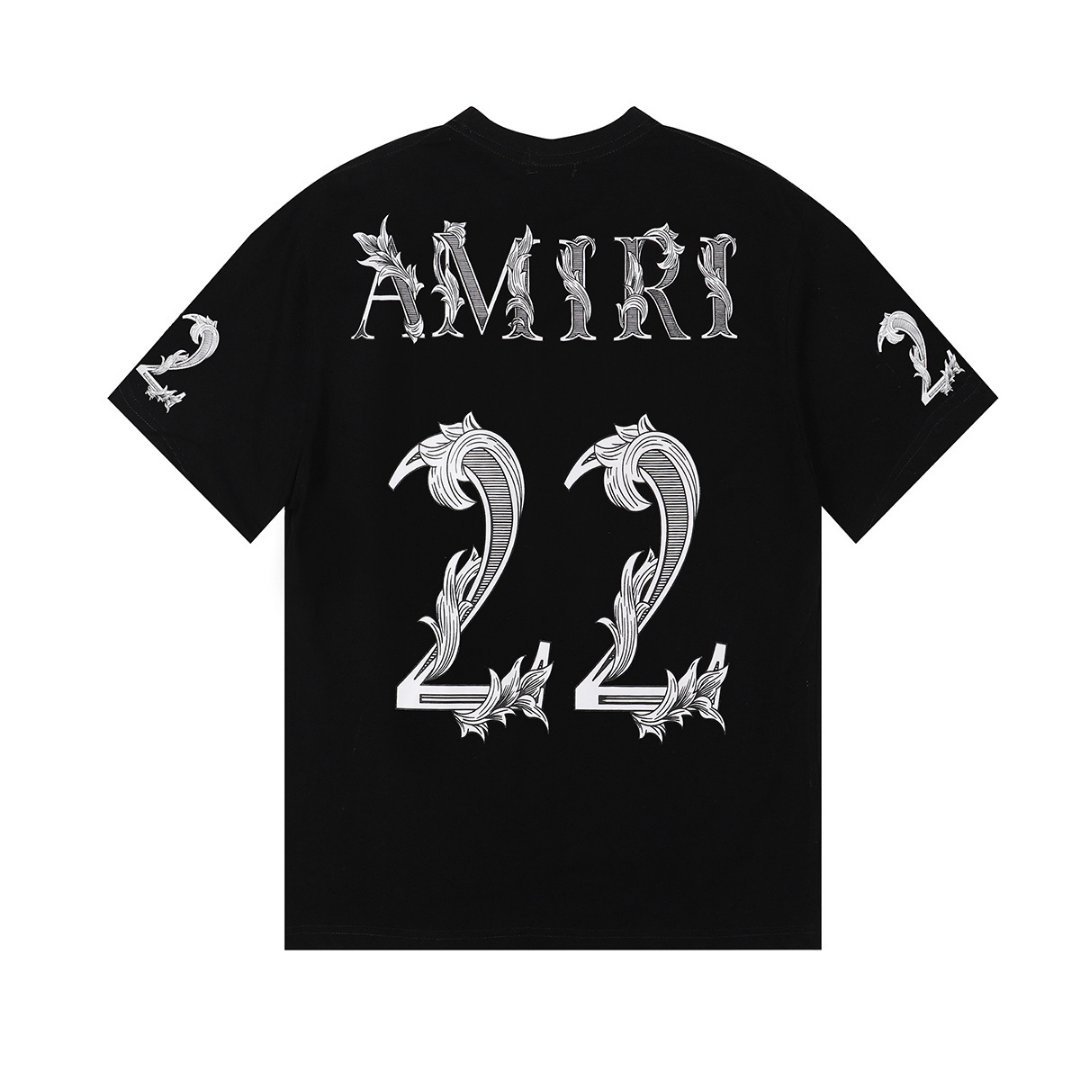 Amiri “22” T-shirt - MALABLACK