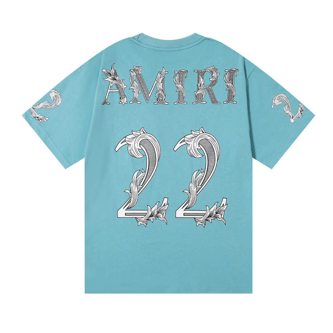Amiri “22” T-shirt - MALABLACK