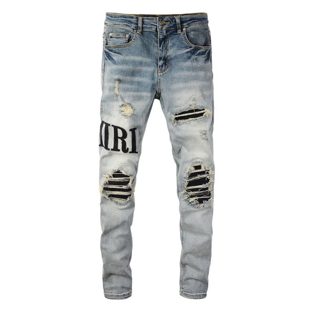 Amiri Black Logo Jeans - MALABLACK