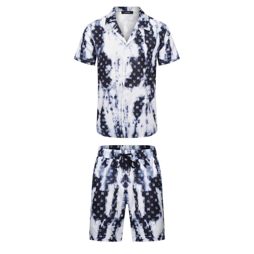 Amiri Monogram Short Set - MALABLACK