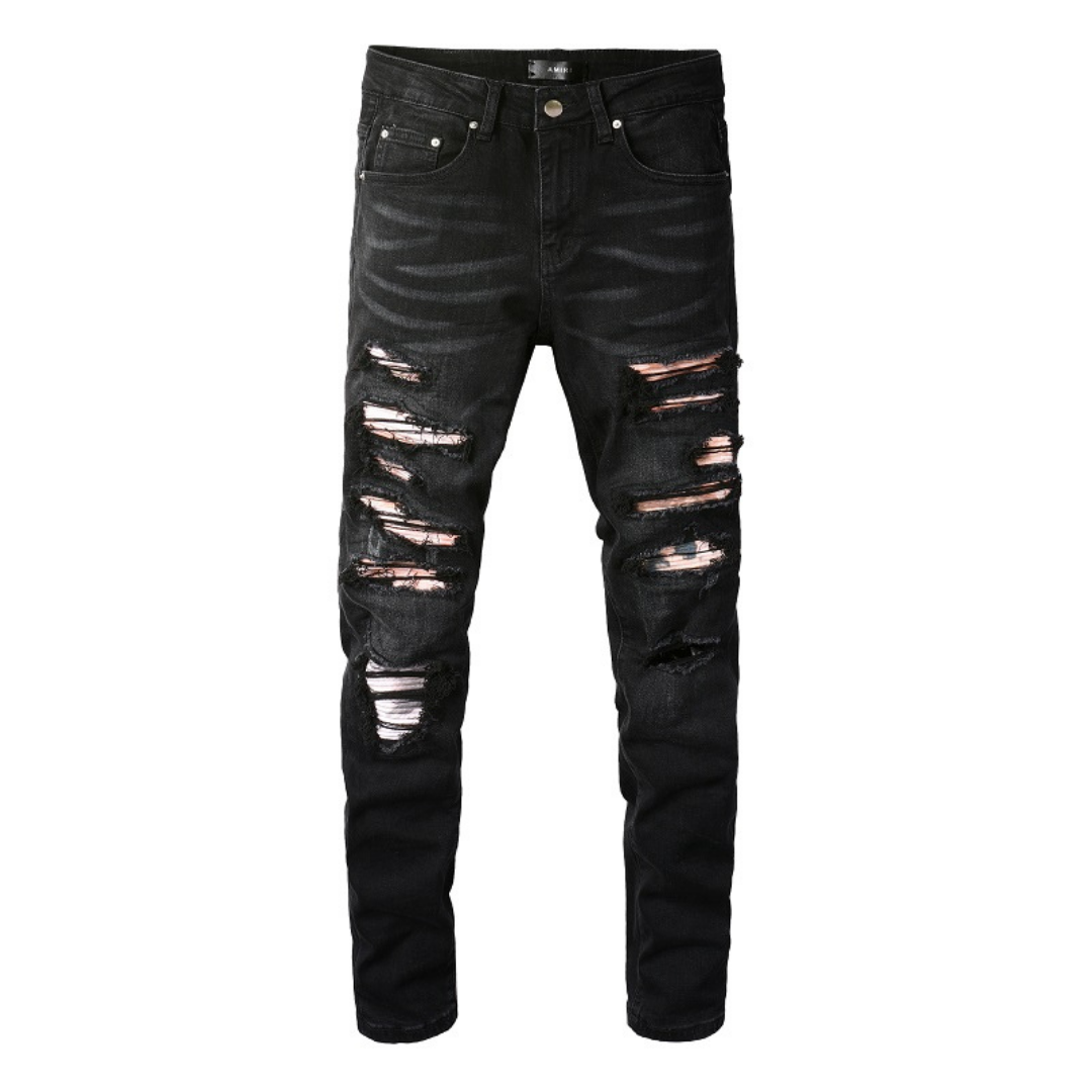 Amiri Ripped Black Jeans - MALABLACK