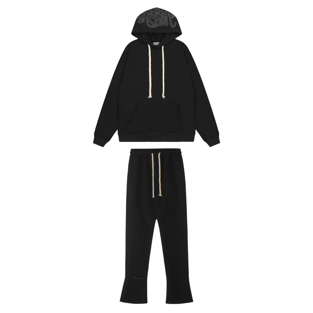Syna World Logo Black Tracksuit - MALABLACK